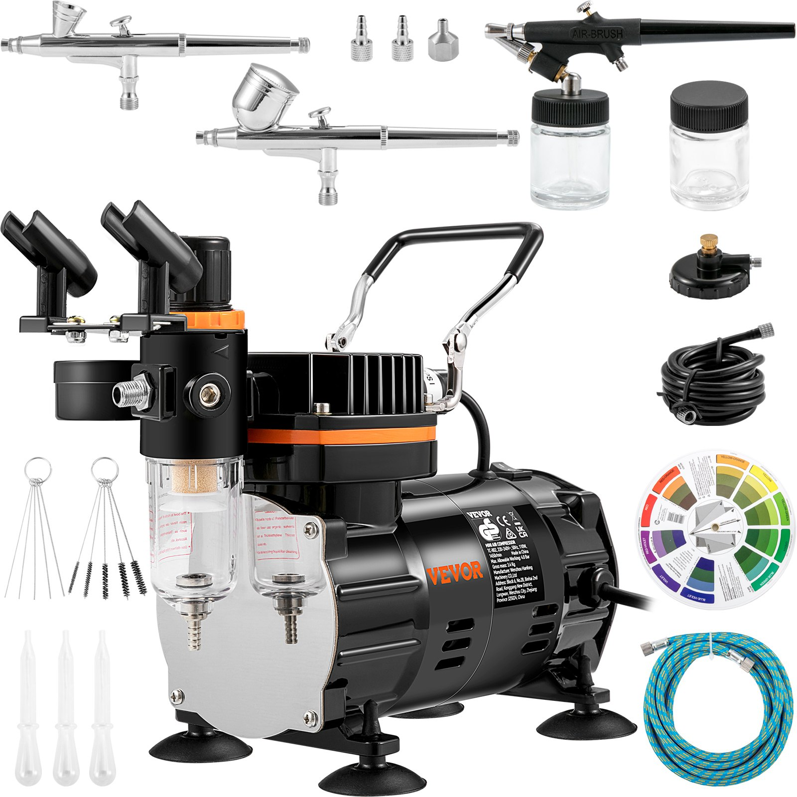 Airbrush Kit, Professional Airbrushing Set w/ Compressor, Airbrushing ...
