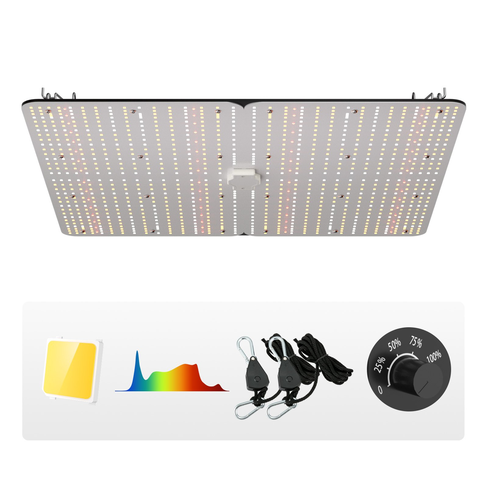 VEVOR 400W LED Grow Light Full Spectrum Samsung Diodes Dimmable for 4x4 ...