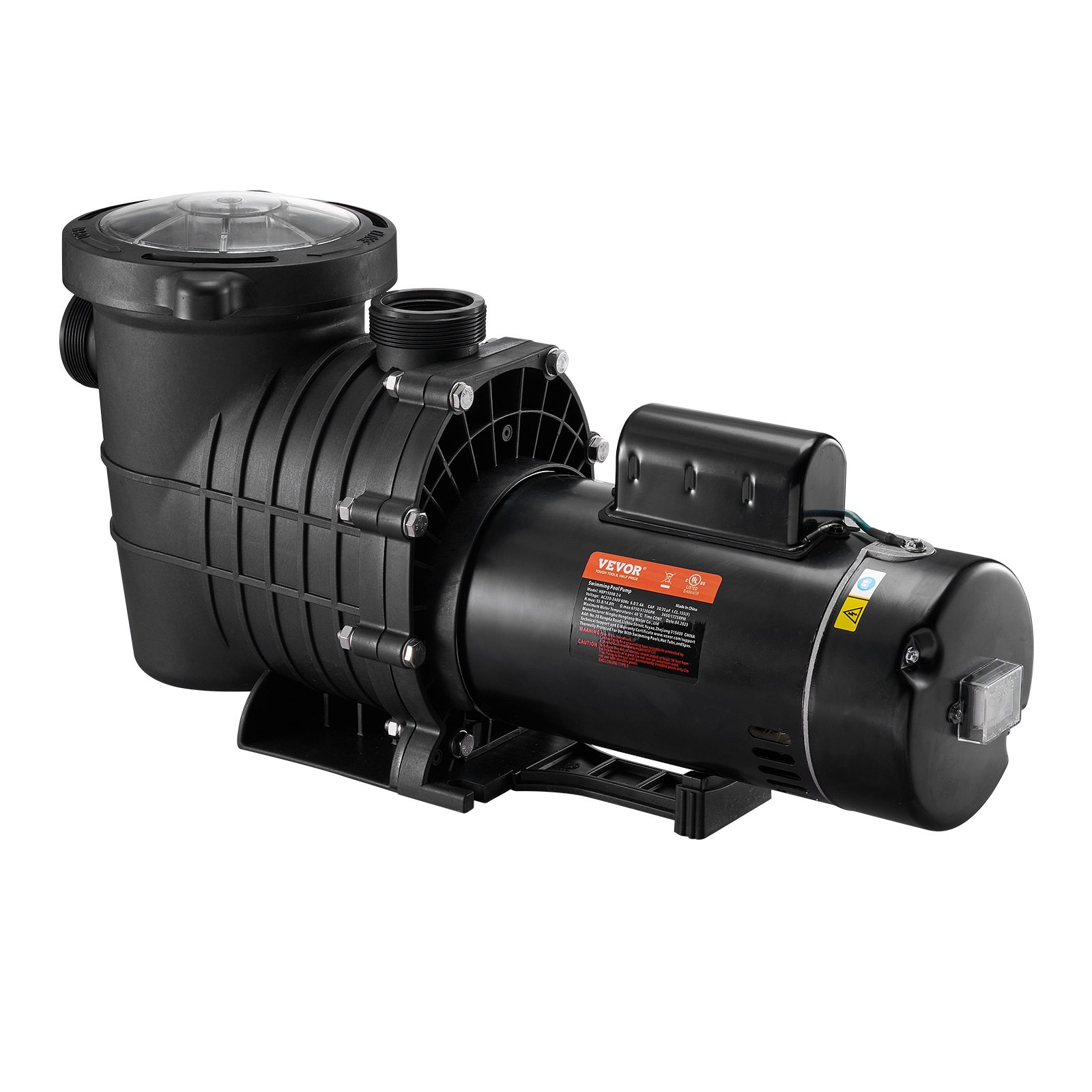 VEVOR VVPS220BUS Suitable for Above and in ground pools Filter Pump for ...