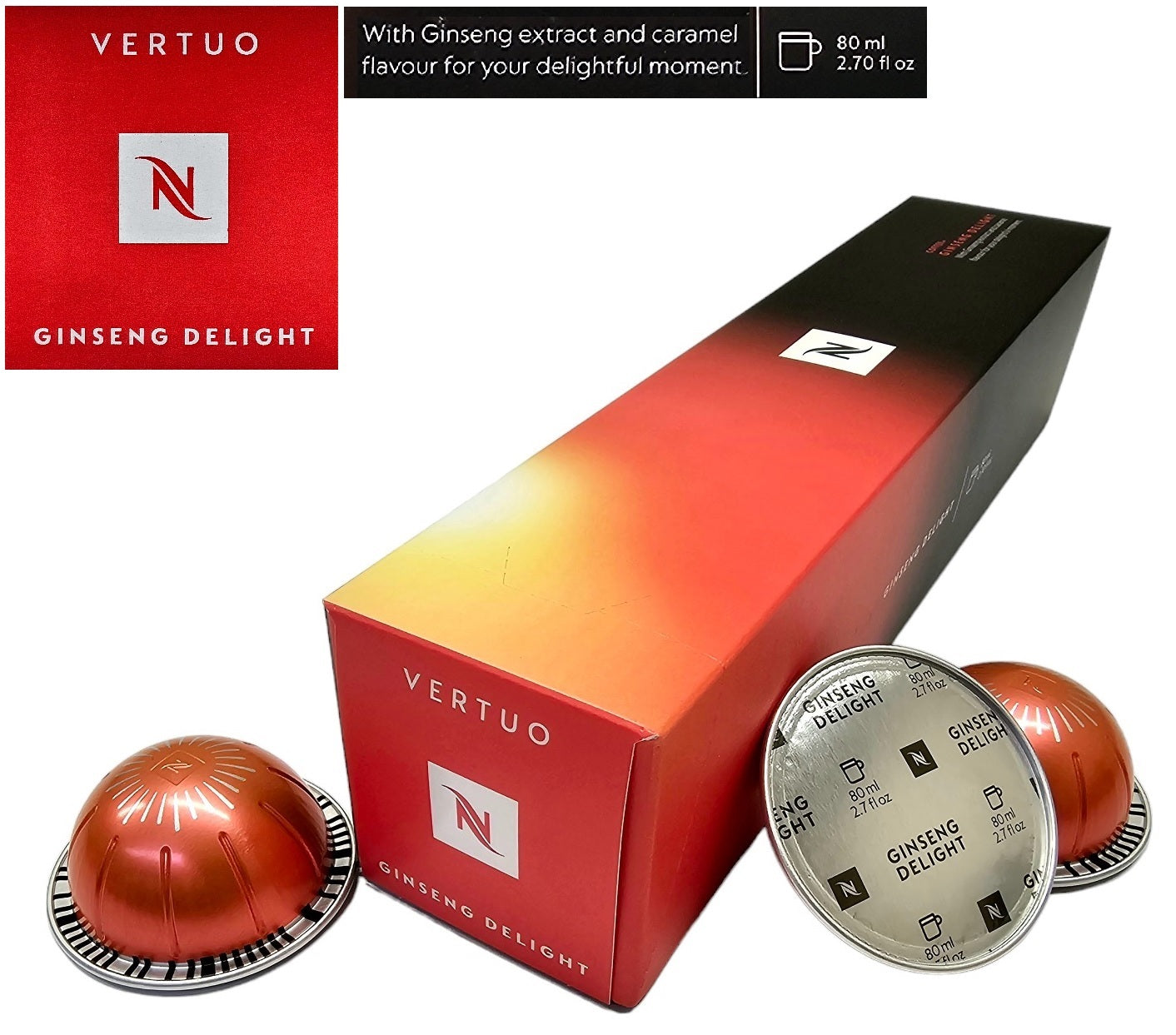 Nespresso Vertuo Coffee Machine Capsules Pods Sleeve Full Flavour List