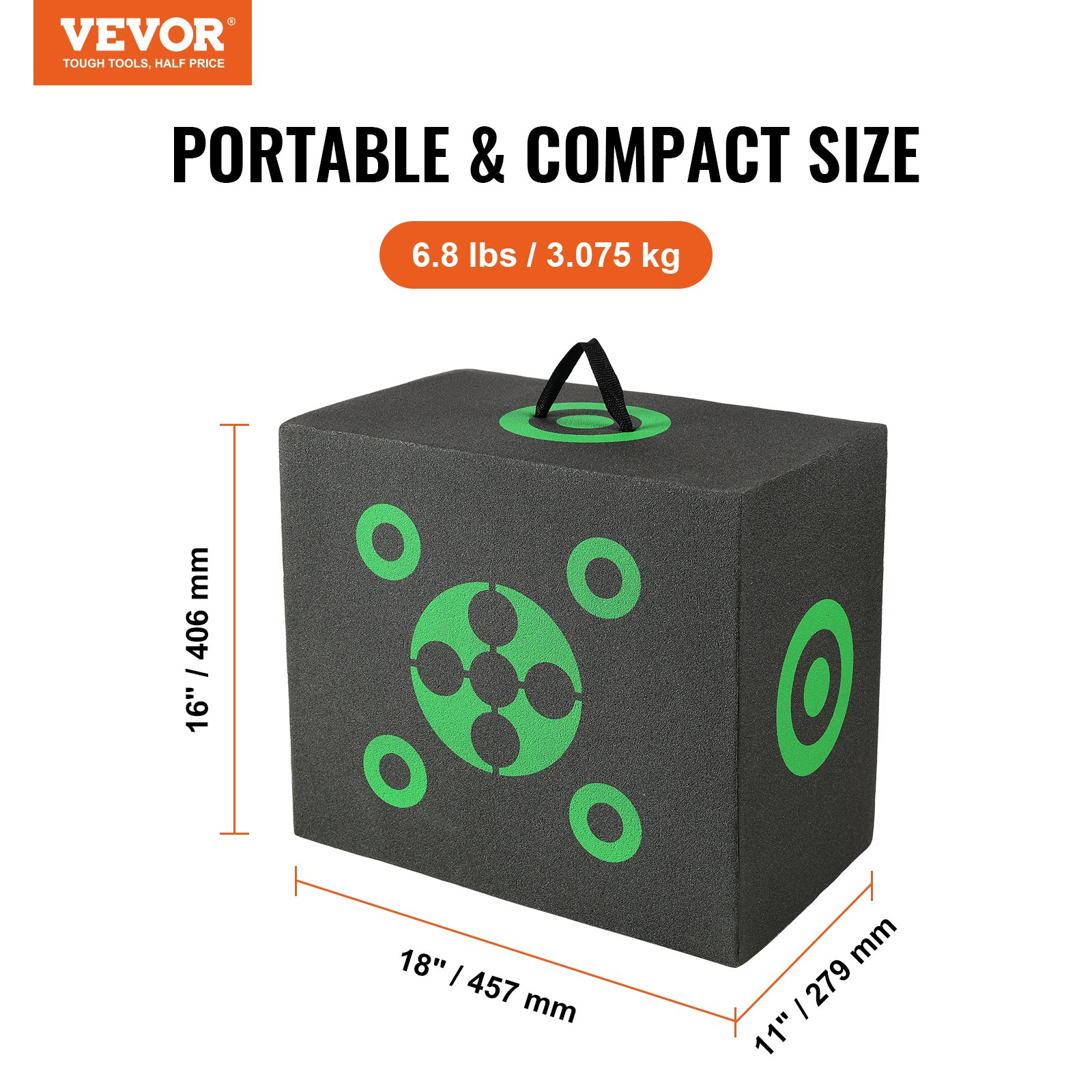 Archery Target, 16"x18" All-side Shotting Archery Arrow Target, Outdoor ...