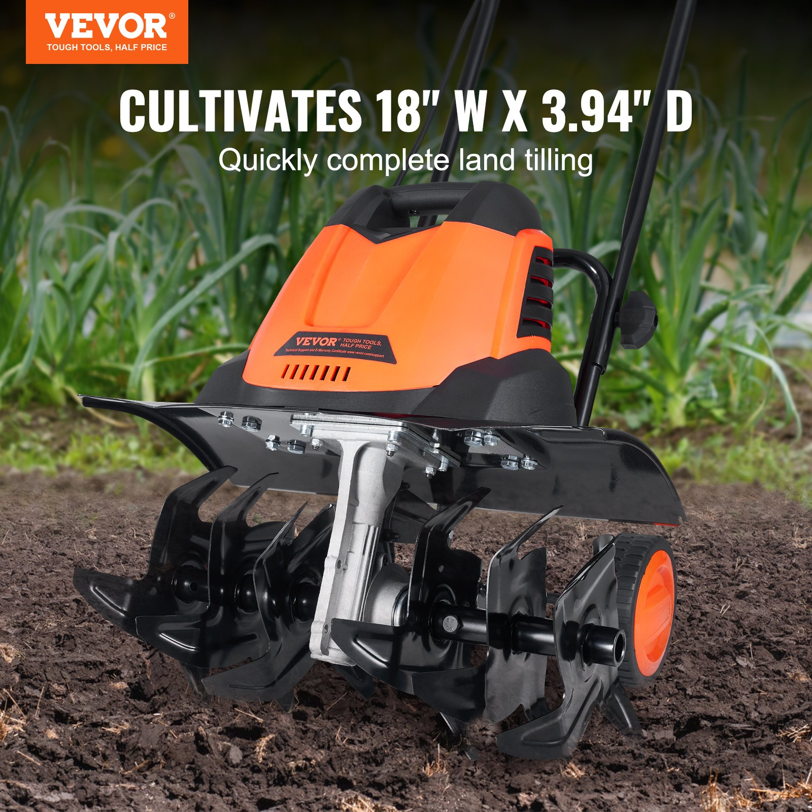 12 Amp Electric Tiller, Rototiller for Garden Lawn Soil Digging | eBay