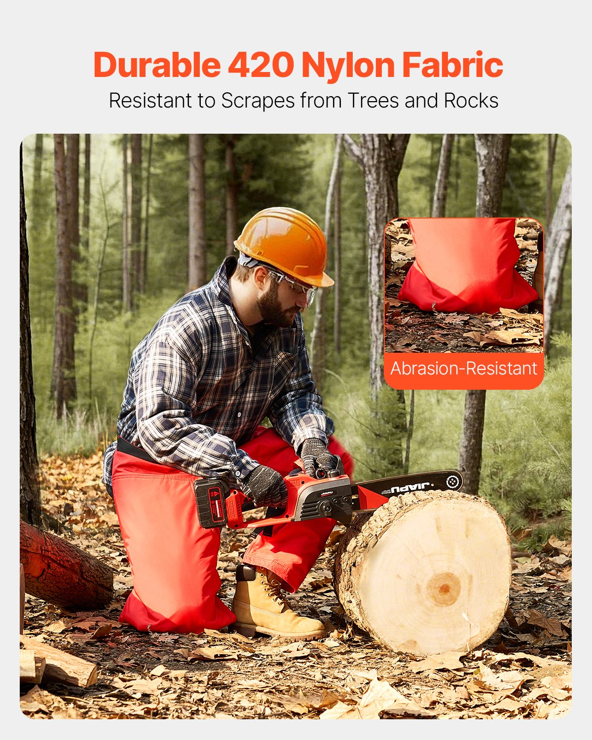Chainsaw Chaps 39.7" Apron Style Forestry Chainsaw Safety Chaps Class C ...