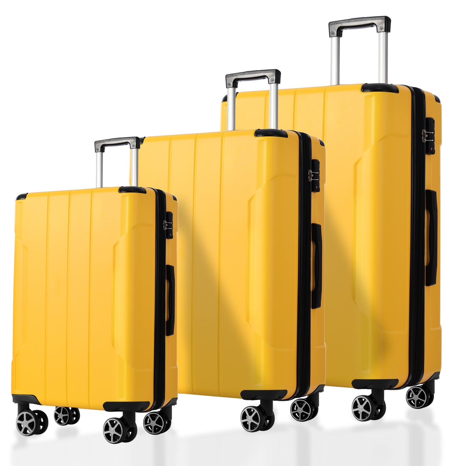 Luggage Sets 3 Piece, Yellow) | eBay