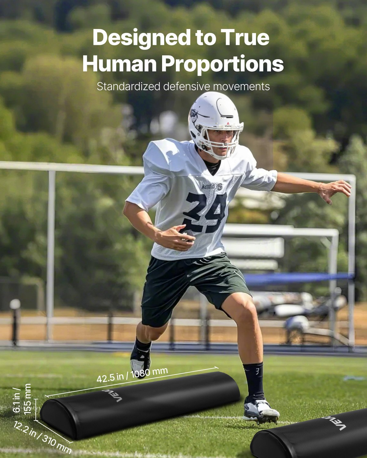 42.5in Football Tackling Dummy PVC Step Over Dummy Blocking Pad ...