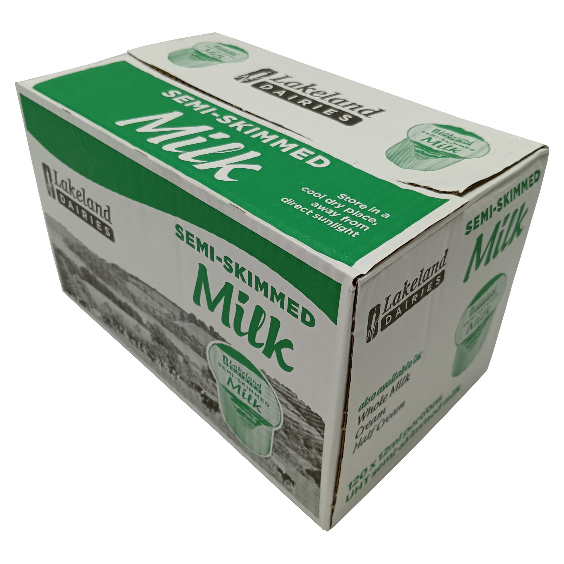 Lakeland UHT Milk Pots 12ml - 120 Semi Skimmed & Whole Jiggers, Natural ...
